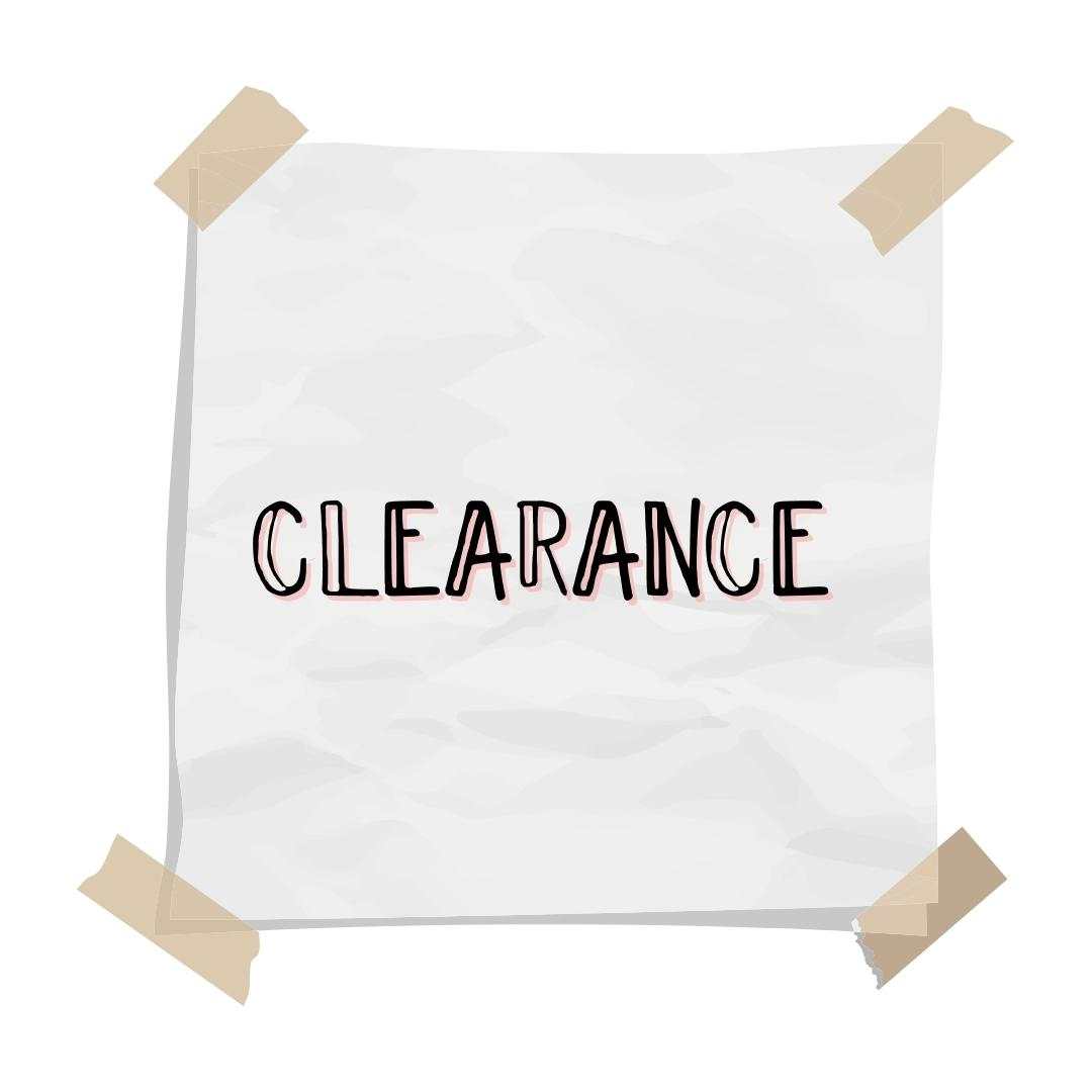 CLEARANCE