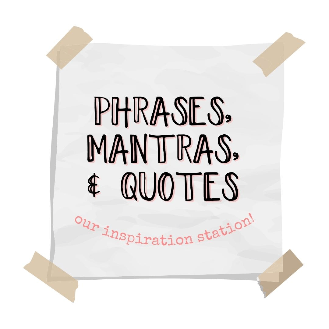 Words, Quotes & Phrases